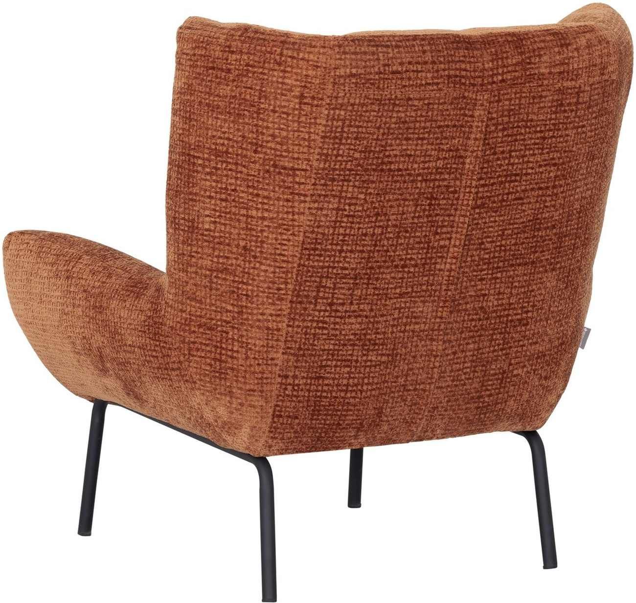 Sessel Astro aus Stoff, Retro Chic Design, Braun Cinnamon, gepolstert ...