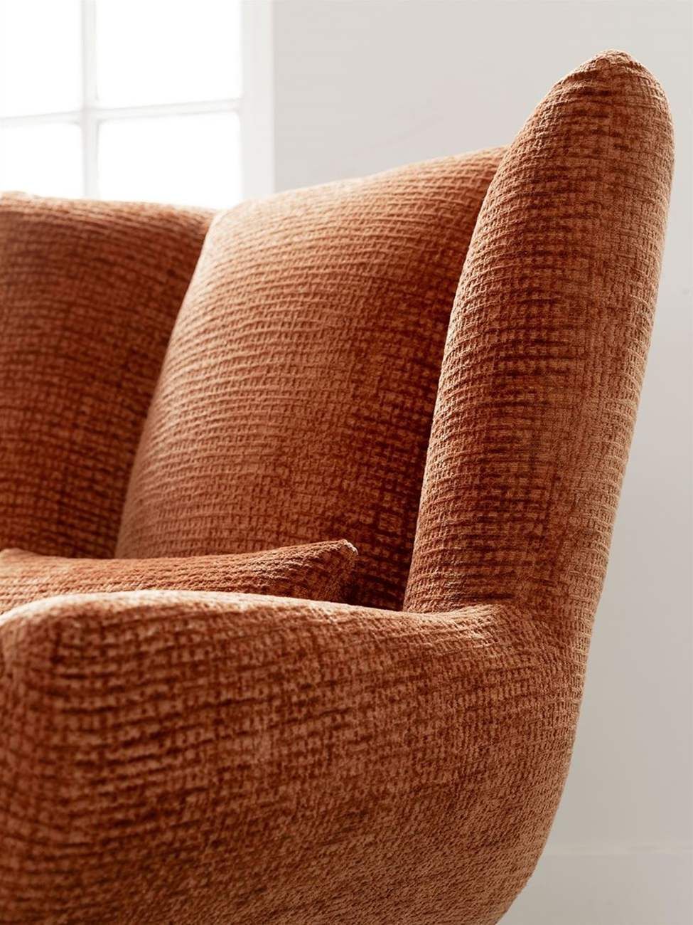 Sessel Astro aus Stoff, Retro Chic Design, Braun Cinnamon, gepolstert ...