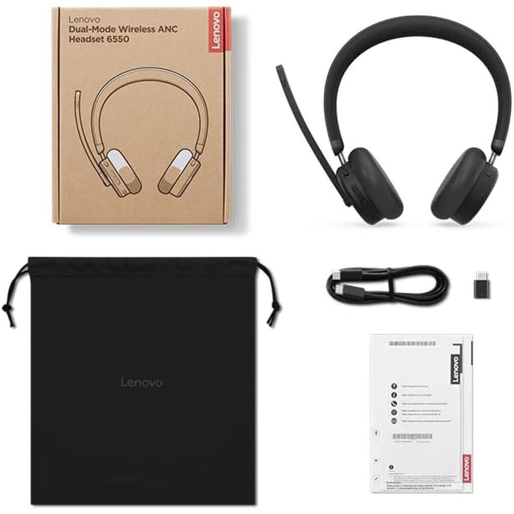 Lenovo Headset 6550 Dual-Mode DualMode Wireless ANC USB-C USBC ...