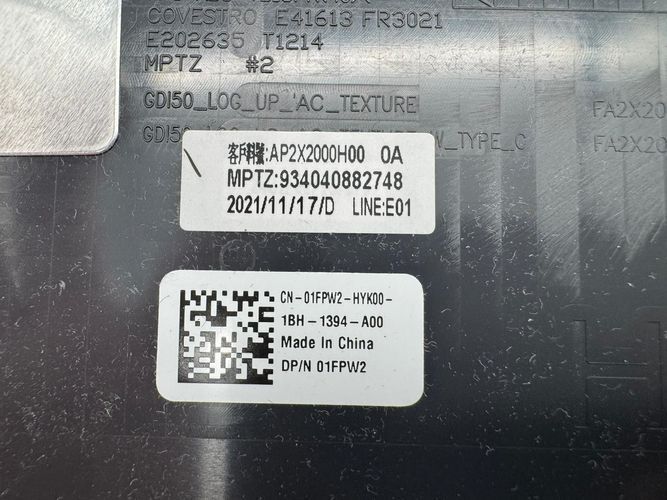 Dell Inspiron 3502 Palmrest / Handauflage Tastatur Touchpad QWERTZ ...
