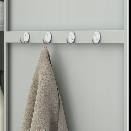 Putzmittelschrank Besenchrank Metallschrank Spind 2 Abteile 185x50x50 ...