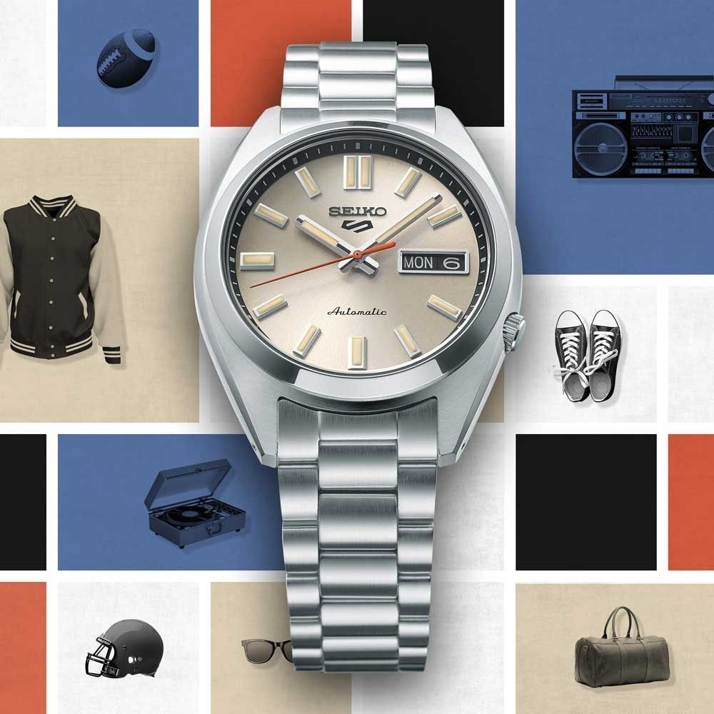 Seiko – SRPK91K1 – Seiko 5 Sport-Automatikuhr mit 3 Zeigern und Datum ...