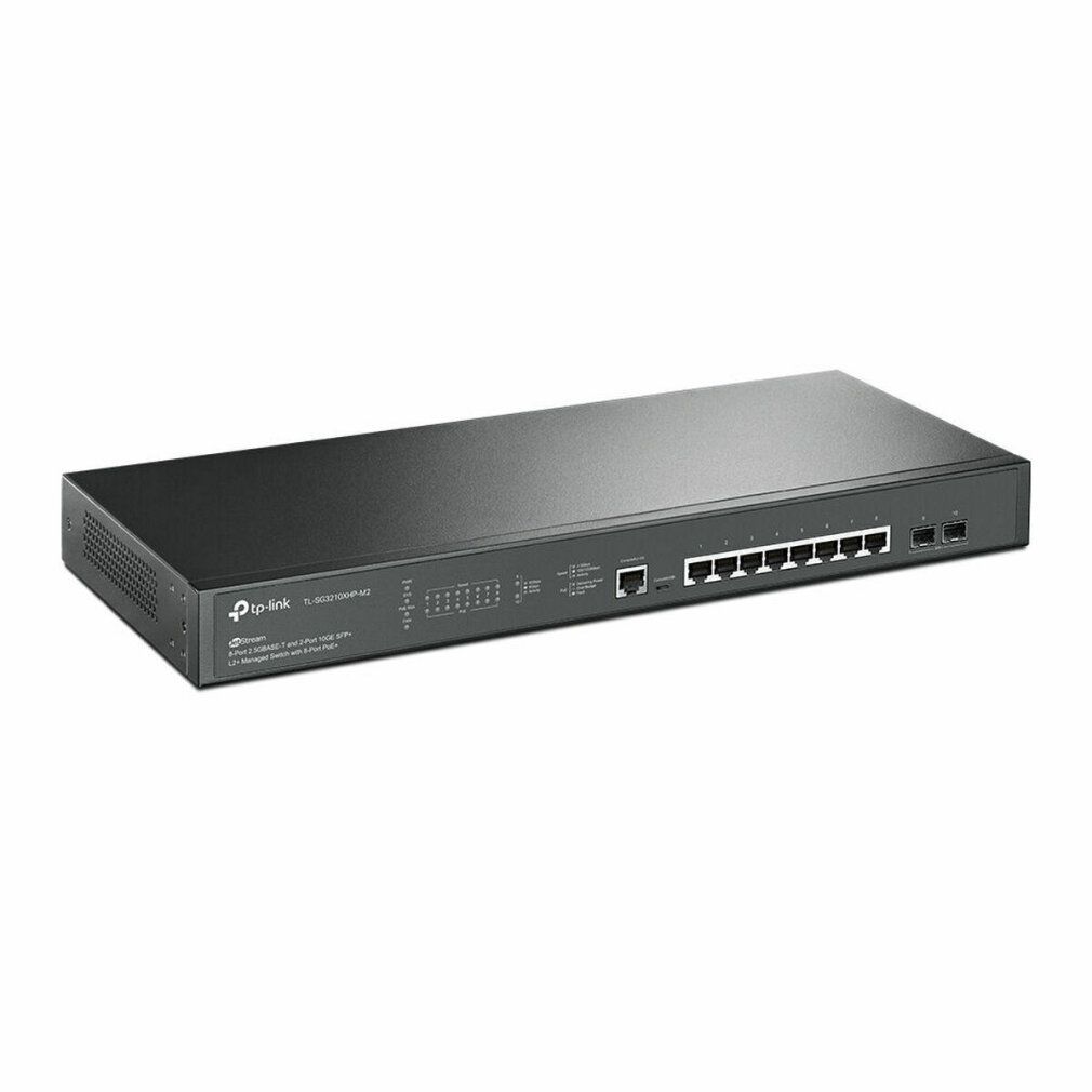 TP-Link Jetstream Switch 8x 10/100/1000, PoE+ (240W) (TL-SG3210XHP-M2 ...
