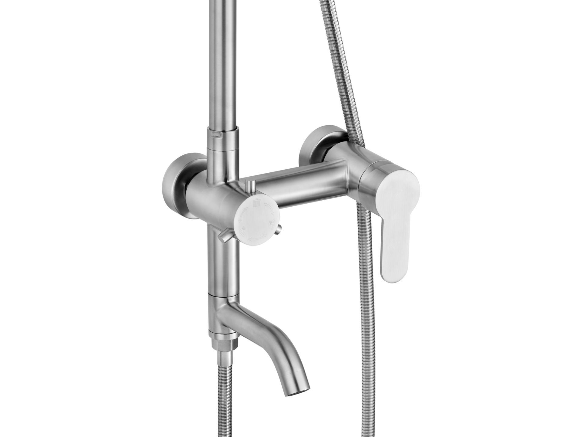 Colonne de douche en acier inoxydable avec ensemble de douche STEELY 3 ...
