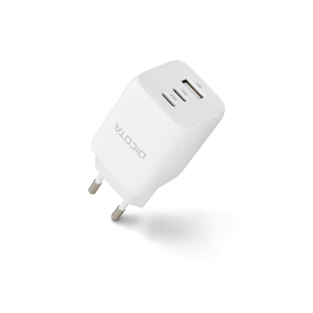 Dicota Compact 3-Port GaN Wall Charger (65W) EU white kaufen bei Hood ...