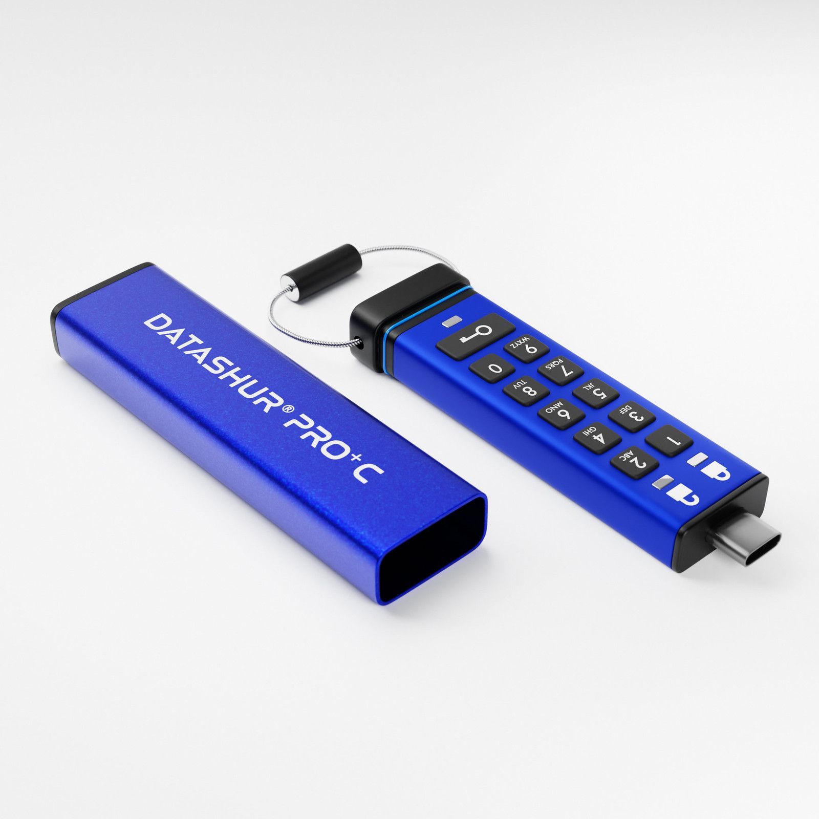 datAshur Pro+C 512GB USB-C / Alu / Military Grade, XTS-AES 256-bit HW ...