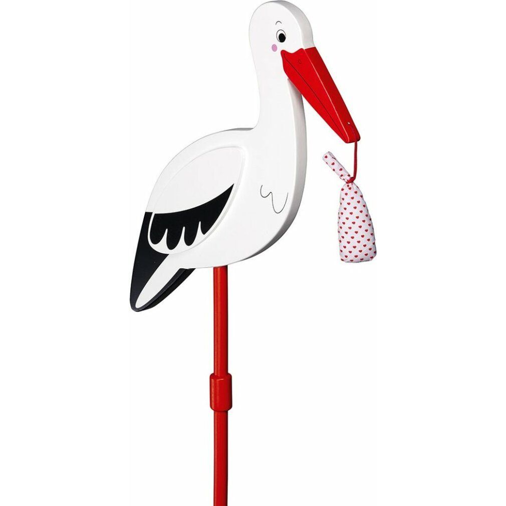 Blumenstecker Storch mit Babytuch kaufen bei Hood.de