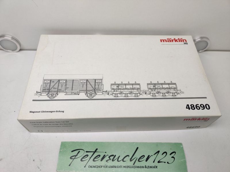 Märklin H0 AC 48069 Wagen Set Gleiswaaggen-Eichset/ DB / OVP kaufen bei ...