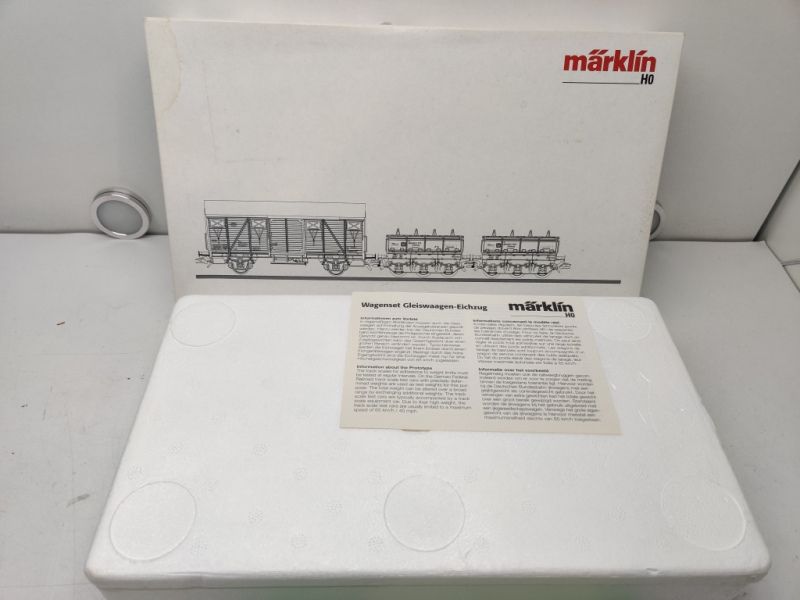 Märklin H0 AC 48069 Wagen Set Gleiswaaggen-Eichset/ DB / OVP kaufen bei ...