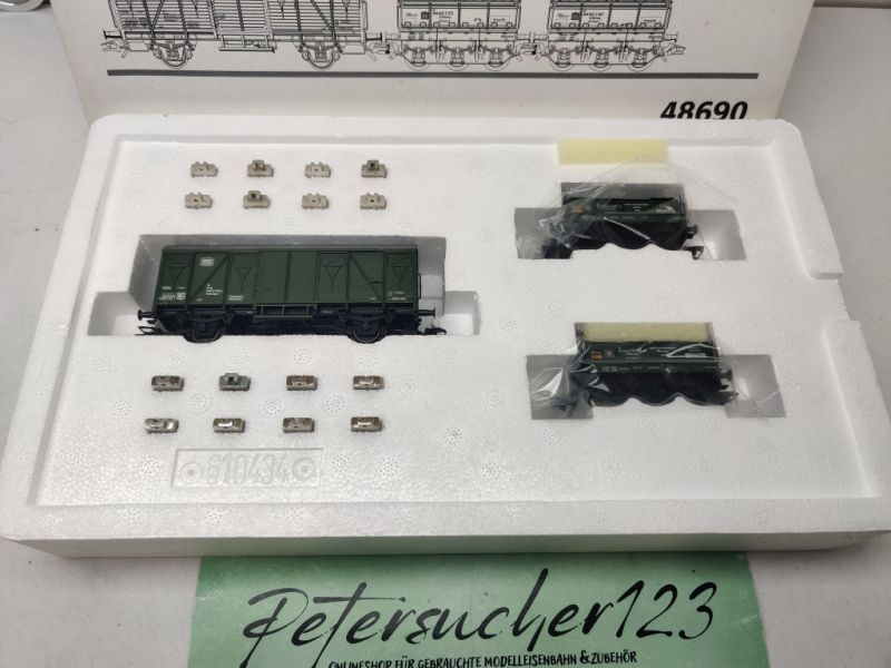 Märklin H0 AC 48069 Wagen Set Gleiswaaggen-Eichset/ DB / OVP kaufen bei ...
