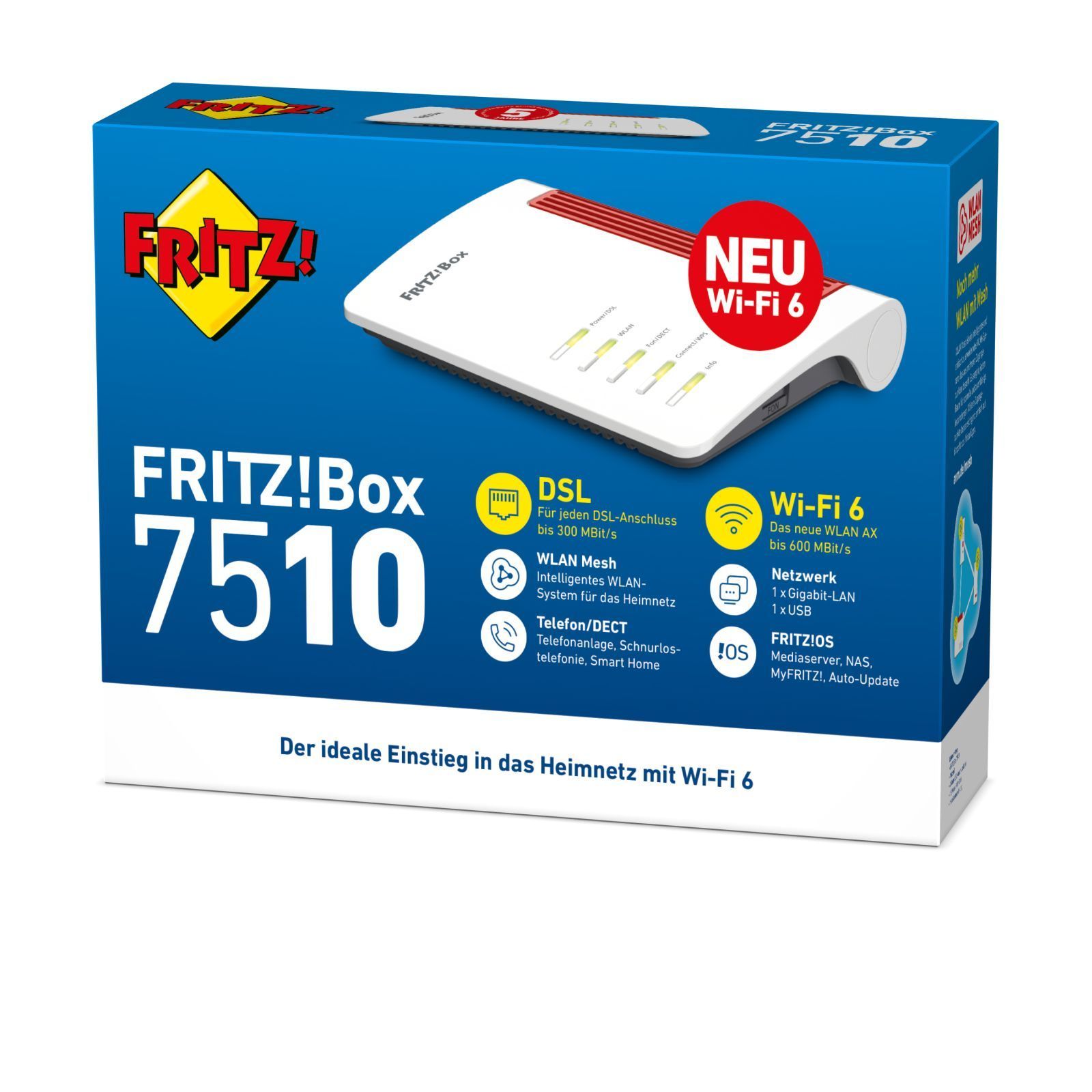 FRITZ!Box 7510, Router kaufen bei Hood.de - WEEE-Reg.-Nr. DE 89633988