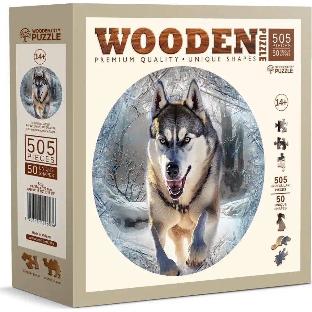 WOODEN CITY Holzpuzzle Laufender Wolf 505 Teile kaufen bei Hood.de