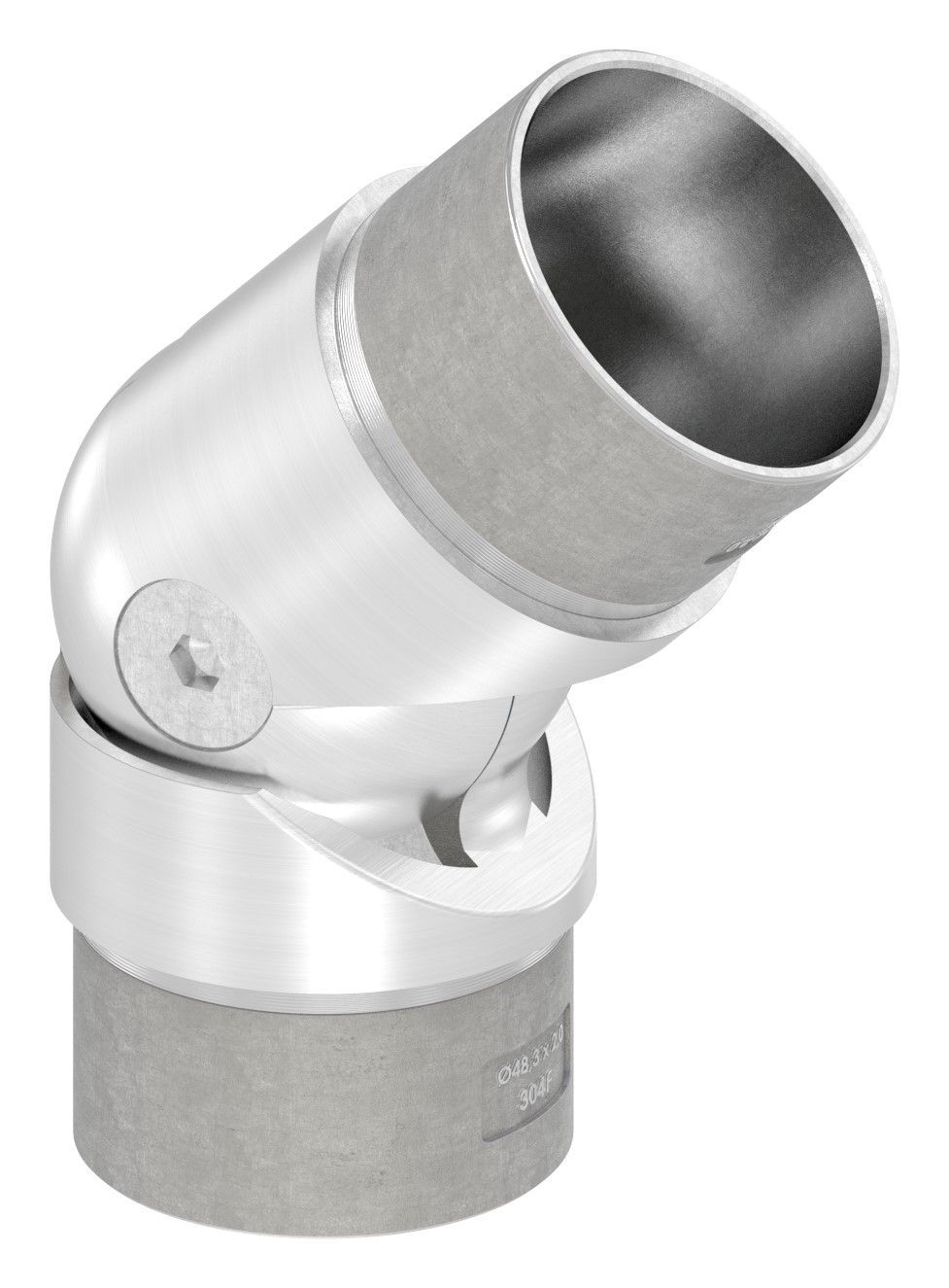Gelenkstück V2A 48,3 x 2,0 mm hohl für Kabel kaufen bei Hood.de
