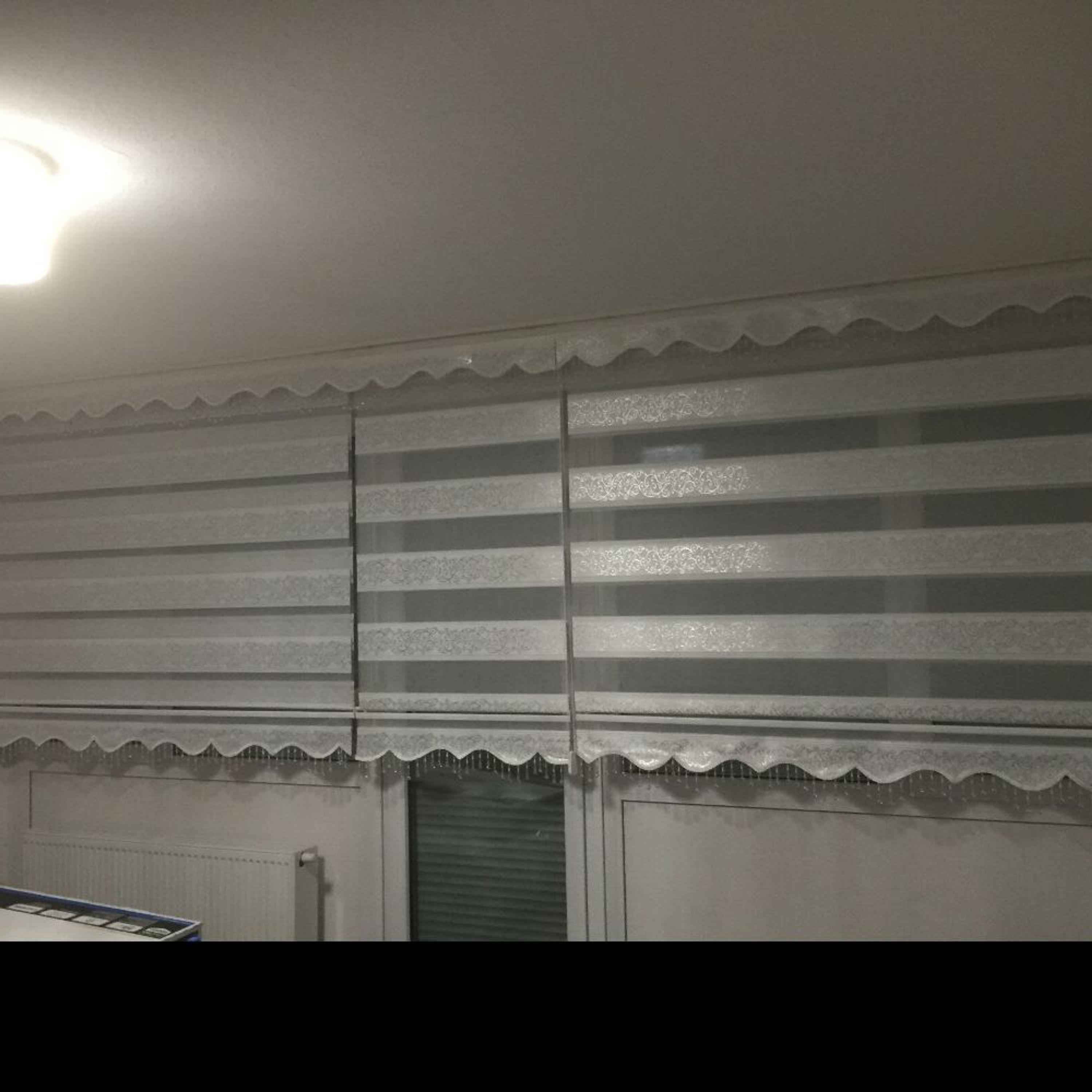 Weiße Hochwertige Doppelrollo Doppel Duo Rollo Duorollo Kettenzugrollo ...