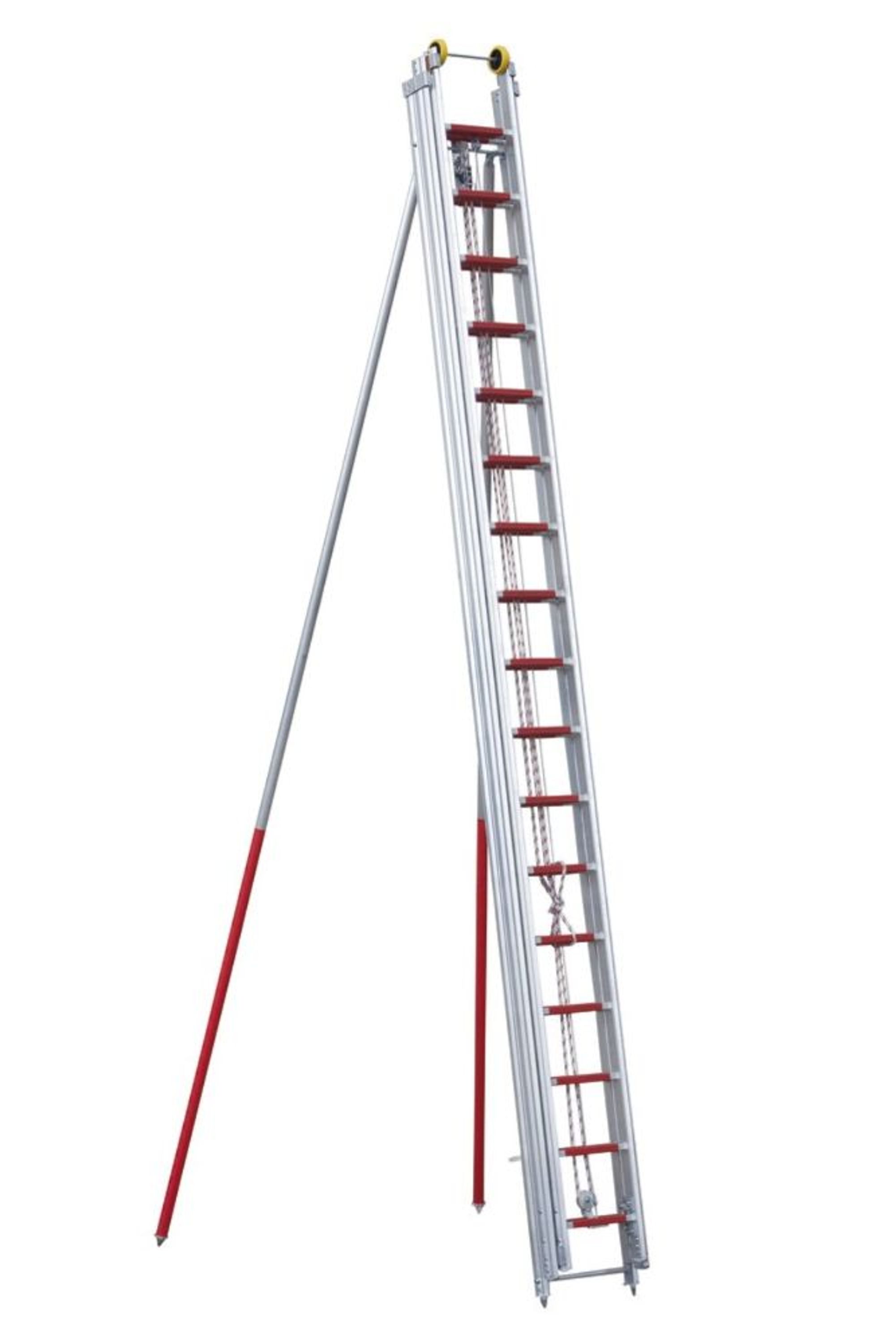 3-teilige Schiebleiter DIN EN 1147 Feuerwehr Leiter Schiebeleiter HLF ...