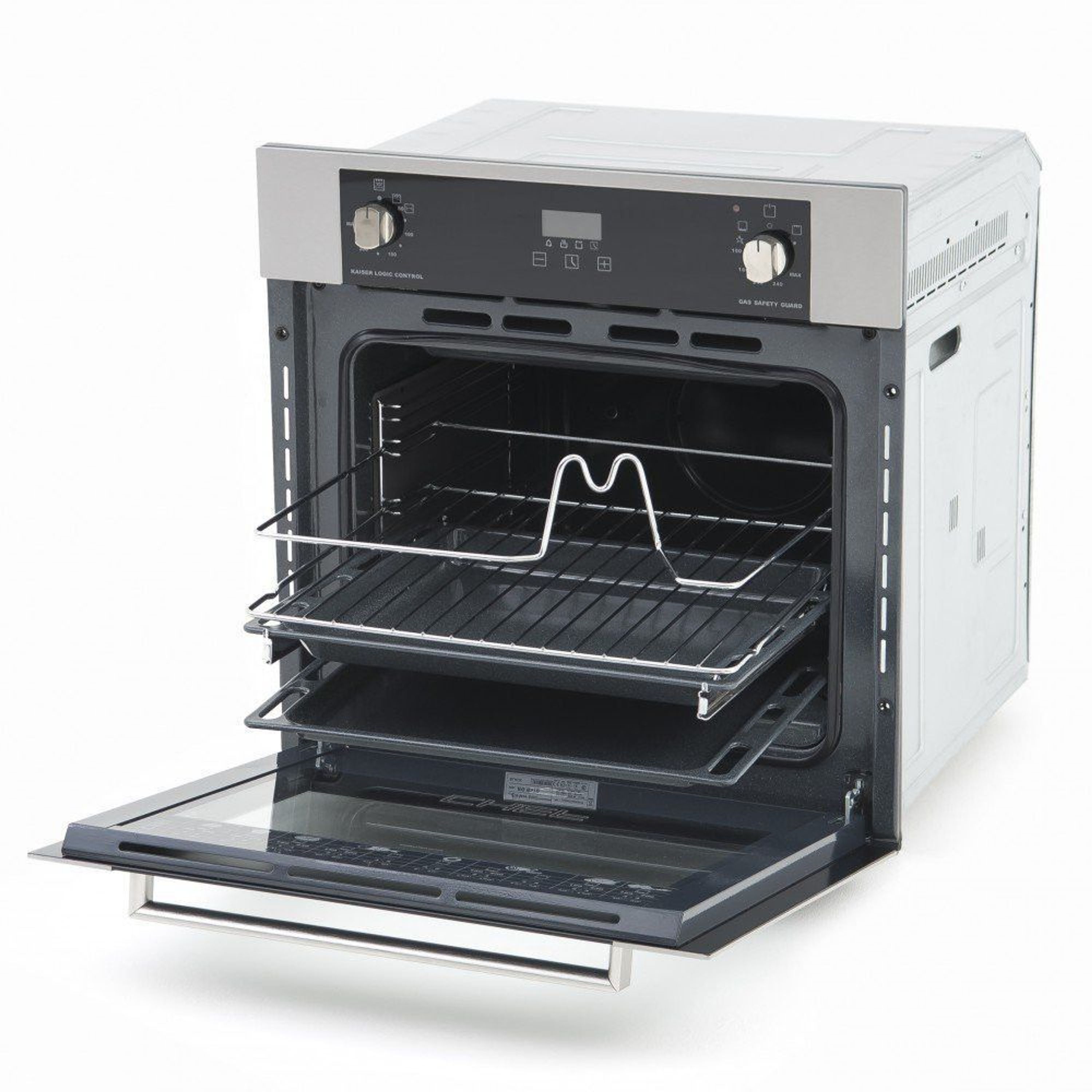 Kaiser Einbau Gasbackofen 60cm + Edelstahl Gaskochfeld 86 cm Autark ...