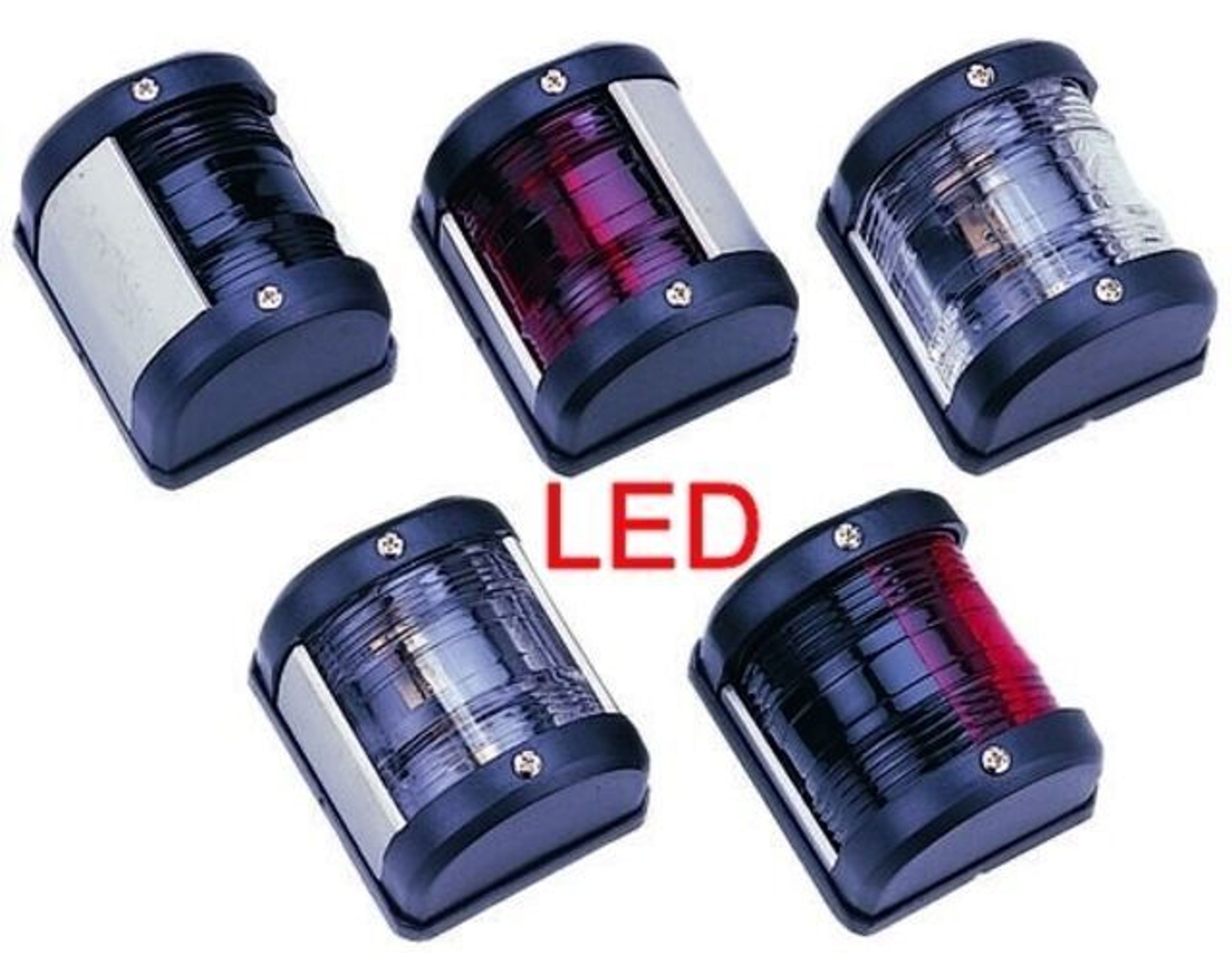 LED Positionslaterne Positionsleuchte Licht Boot Bootslicht Lampe ...