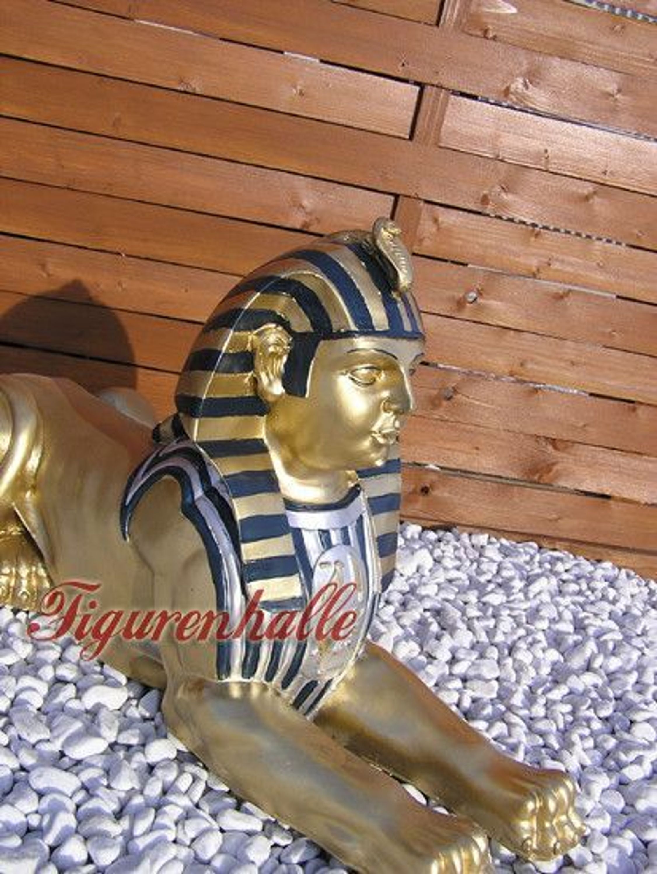 Sphinx Statue in Gold Optik Figur Statue Skulptur Deko Ägypten ...