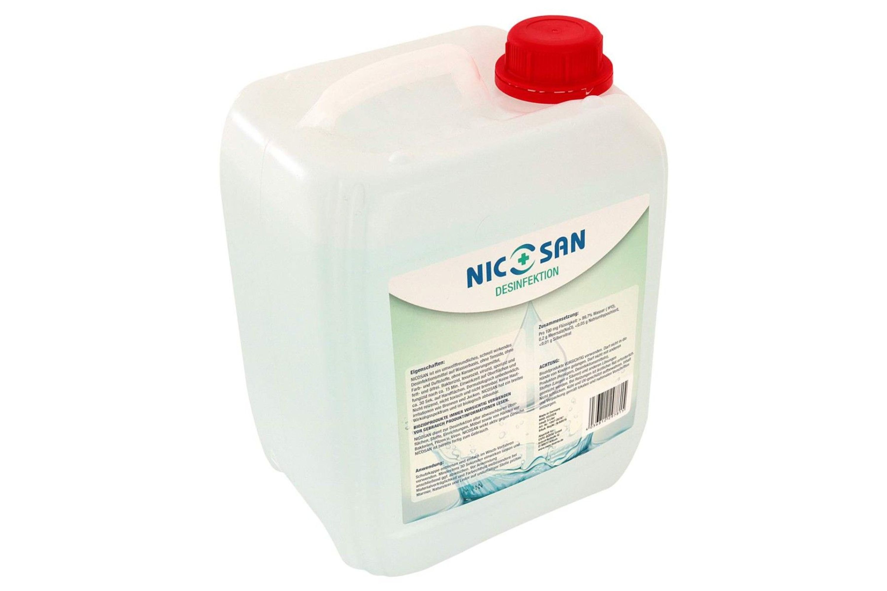 Desinfektionsmittel 5 Liter Kanister mit Silbernitrat Nicosan ...