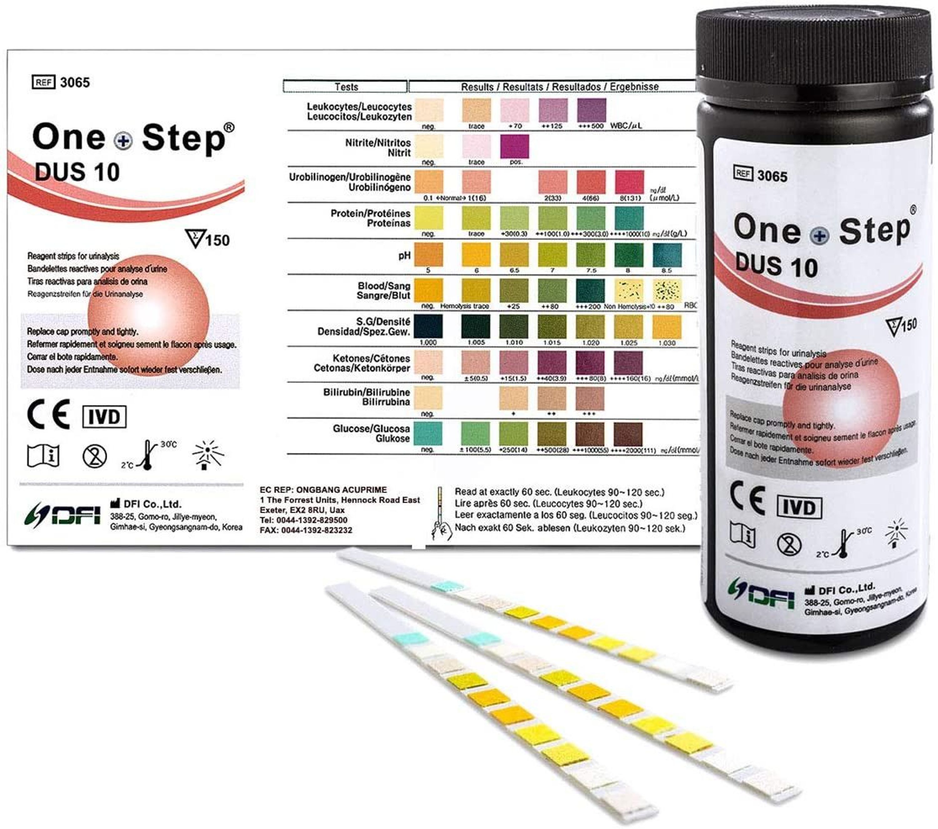 150 Stück One + Step Gesundheitstest für 10 Indikatoren ...