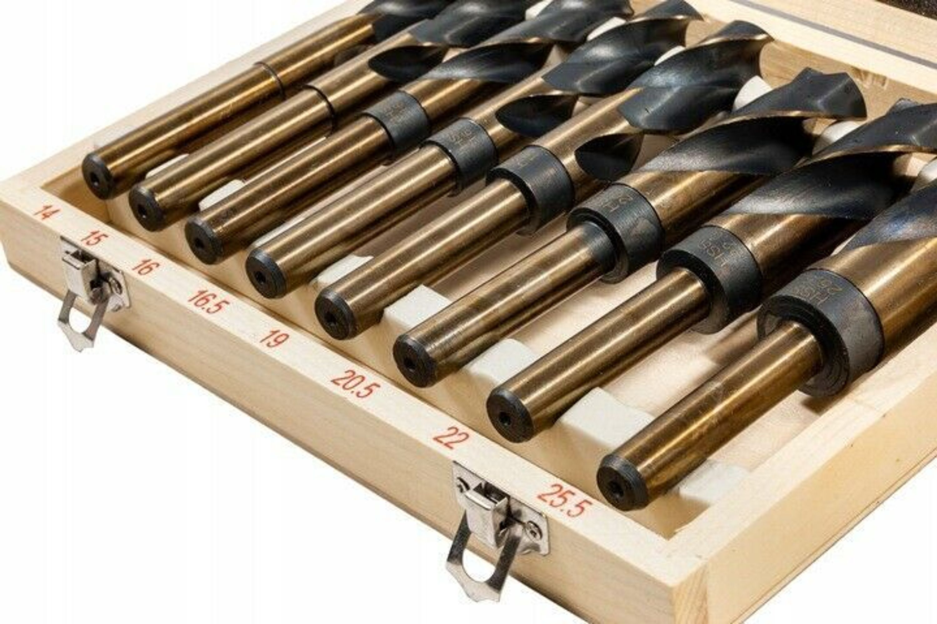 Bohrer Set Bohrersatz Kobalt 14-25,5mm Spiralbohrer HSS Satz Metall ...