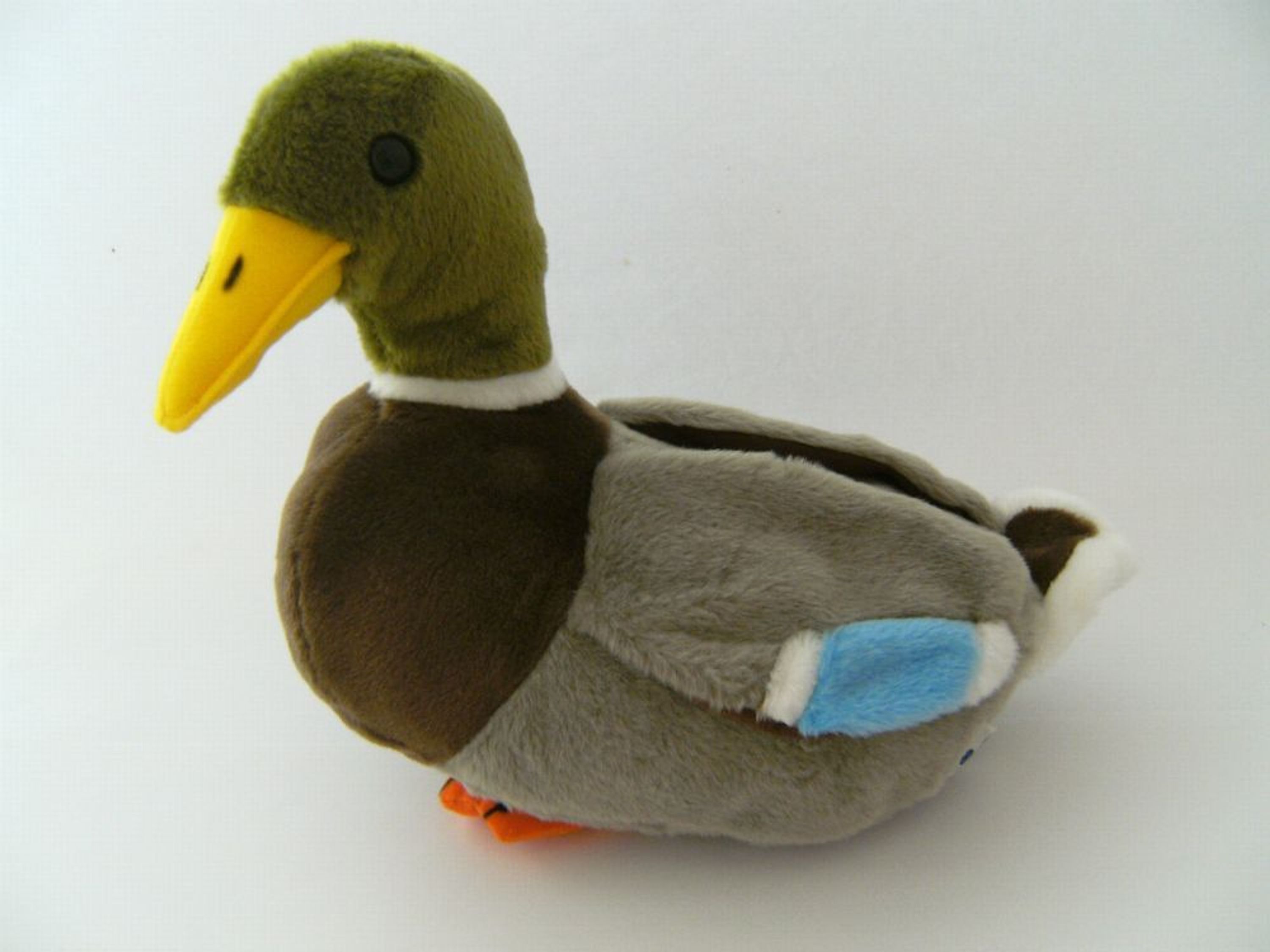 Plüschtier Ente 33x22cm Stofftiere Kuscheltiere Wildente Erpel Vogel ...