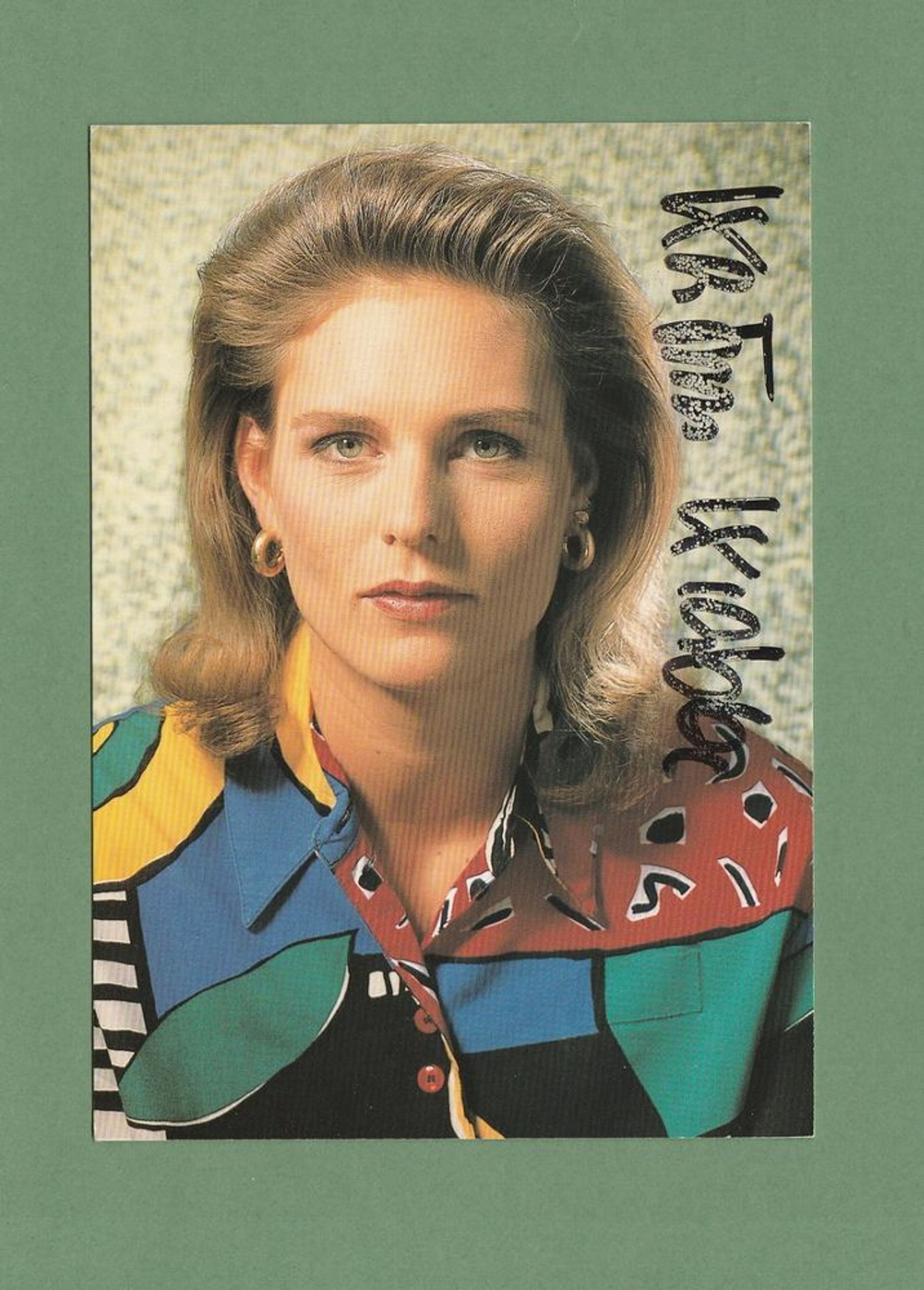 Katrin Krabbe (Doppelweltmeisterin 100 und 200 Meter) - pers. signiert ...