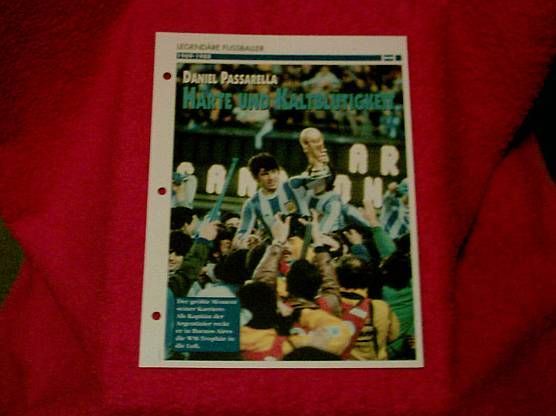 Daniel Passarella (1969-1988) / Infokarte über... gebraucht kaufen bei ...