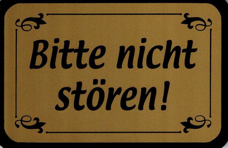 Hinweis- Schild - BITTE NICHT STÖREN - Gr. 15 X 10 cm - 308263 kaufen ...