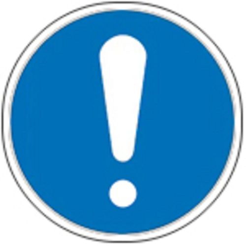 Schild Gebotszeichen nach ISO 7010 - allgemeines Gebotszeichen - 320061 ...