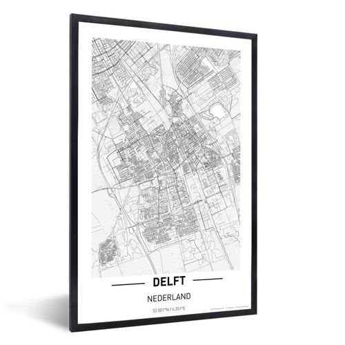 Poster - 80x120 cm - Stadtplan Delft kaufen bei Hood.de