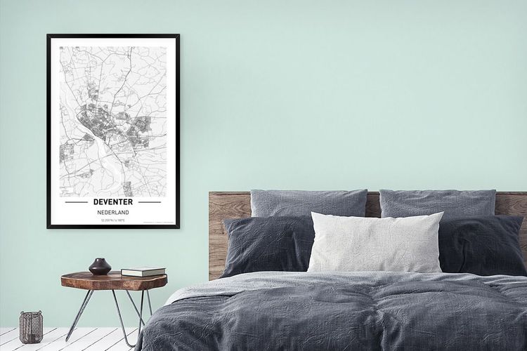 Poster - 80x120 cm - Stadtplan Deventer kaufen bei Hood.de