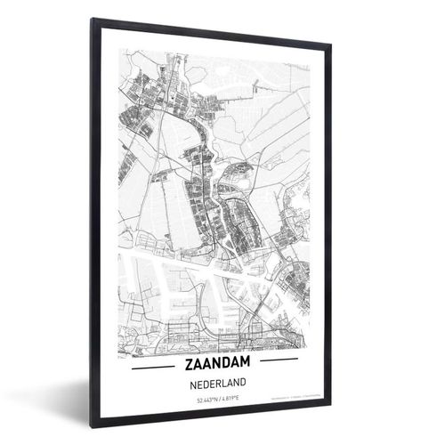Poster - 80x120 cm - Stadtplan von Zaandam kaufen bei Hood.de