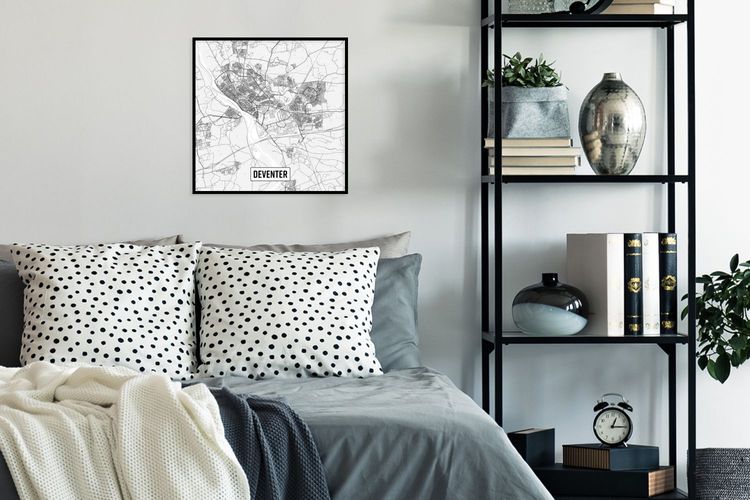 Poster - 40x40 cm - Stadtplan Deventer kaufen bei Hood.de