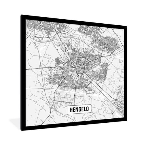 Poster - 40x40 cm - Stadtplan Hengelo kaufen bei Hood.de