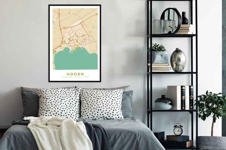 Poster - 80x120 cm - Stadtplan - Hoorn - Vintage kaufen bei Hood.de