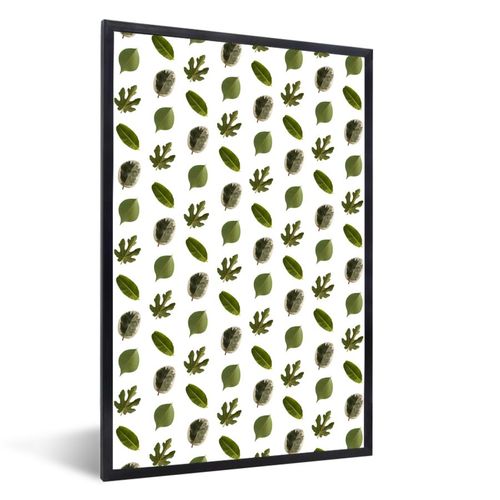 Poster - 80x120 cm - Blätter - Grün - Muster kaufen bei Hood.de