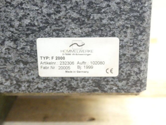 Hommel Formline Form - Messsysteme f. Produktion + Messraum Typ Hommel ...