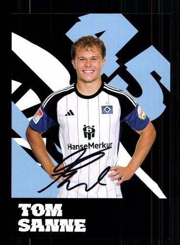 Tom Sanne Autogrammkarte Hamburger SV 2023-24 Original Signiert ...
