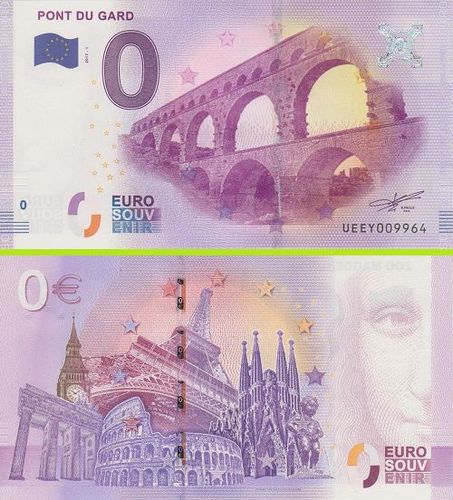 0 Euro Schein Pont du Gard UEEY 2017-1 selten Nr. 9964 kaufen bei Hood.de