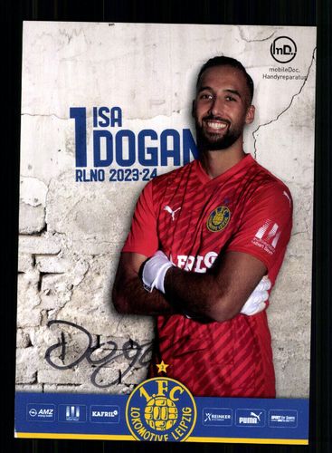 Isa Dogan Autogrammkarte 1 FC Lokomotive Leipzig 2023-24 Original ...