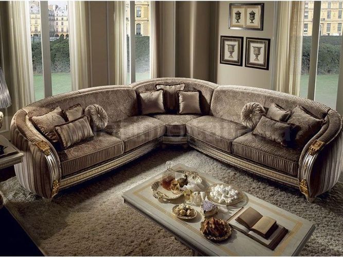 Sofa L Form Ledersofa Couch Wohnlandschaft Garnitur Design Ecksofa arredoclassic