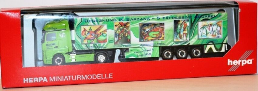 Herpa 304276 - MB Actros Gigaspace Kühlkoffer Sattelzug "Wirtz Art ...