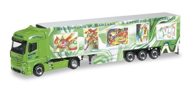 Herpa 304276 - MB Actros Gigaspace Kühlkoffer Sattelzug "Wirtz Art ...