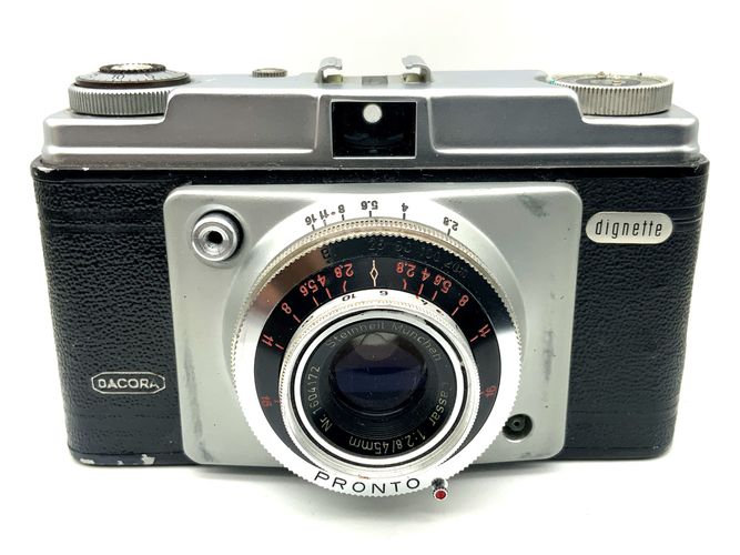 Dacora dignette Sucherkamera mit Steinheil Cassar 1:2.8/45mm Prontor ...