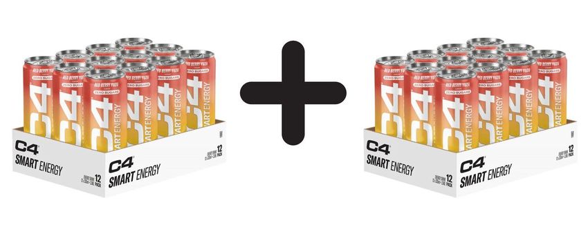 2 x Cellucor C4 Smart Energy, Red Berry Yuzu - 12 x 330 ml kaufen bei ...