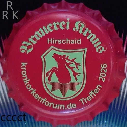 Kraus Brauerei Hirschaid KKFT KK-Sammler-Treffen 2026 Kronenkorken Bier ...