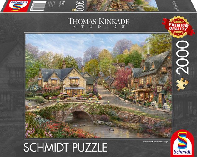 Sommer in Cobblestone Village, Kinkade kaufen bei Hood.de