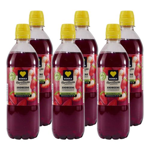 Herzstücke Erdbeere Getränkesirup (18 x 0,5L) kaufen bei Hood.de