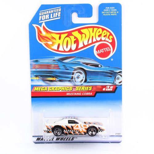 Hot Wheels 1999 - Blue Card Collector - Mustang Cobra - Mega Graphics ...